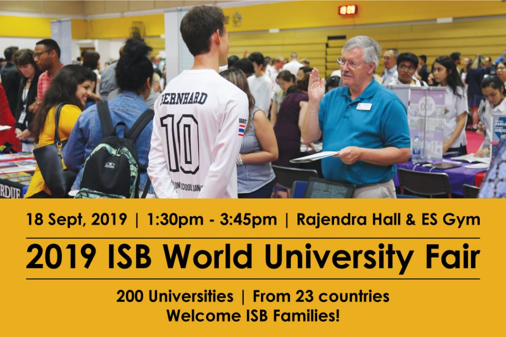 ISB World University Fair, 18 September